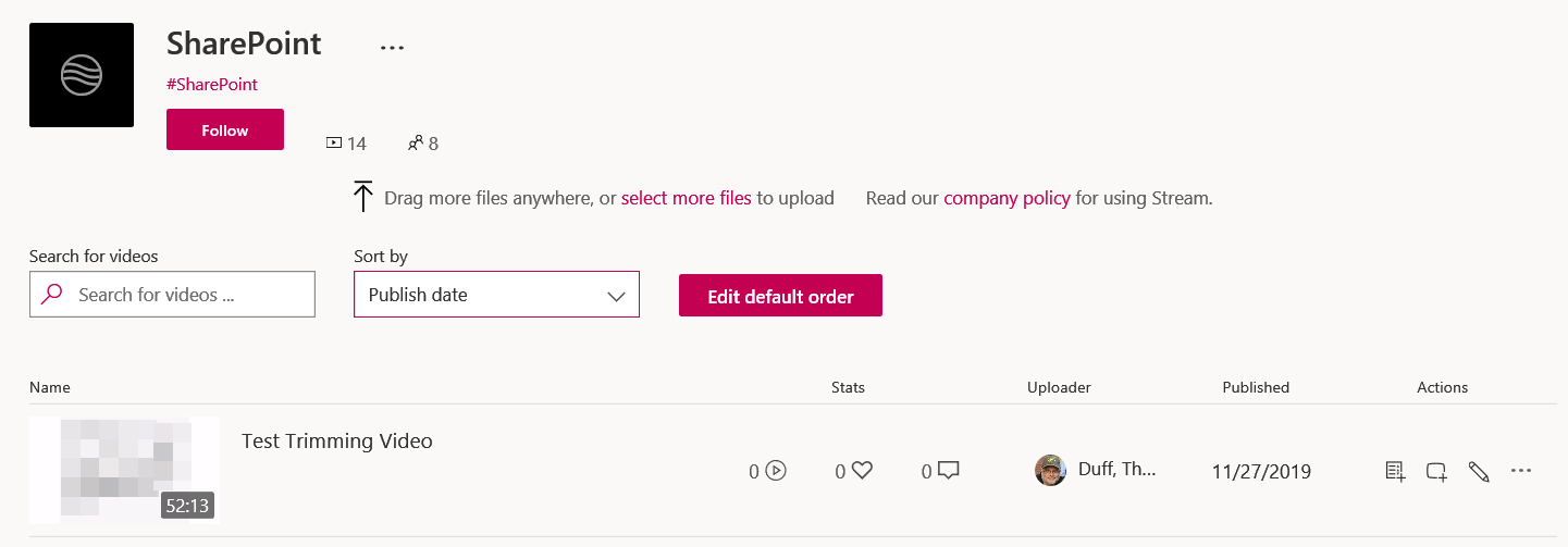 Trimming videos directly in Microsoft Stream – One Minute Office Magic