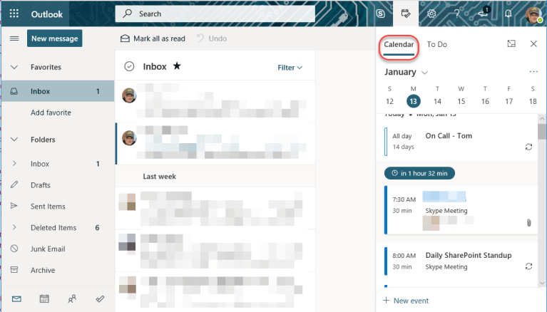 Using the My Day feature on Outlook in the browser – One Minute Office ...