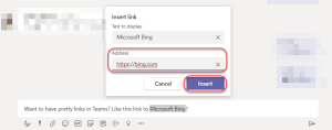 Making “pretty links” in Microsoft Teams with CTRL-K – One Minute ...