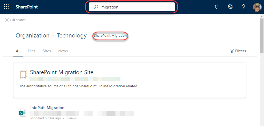 The new Search Bar in SharePoint Online – One Minute Office Magic