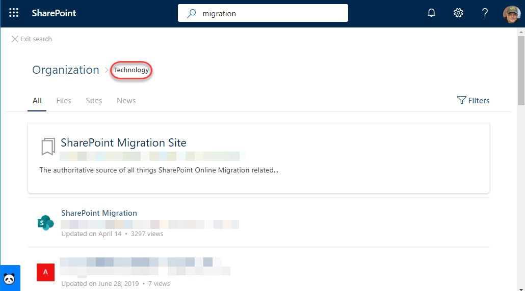 The new Search Bar in SharePoint Online – One Minute Office Magic
