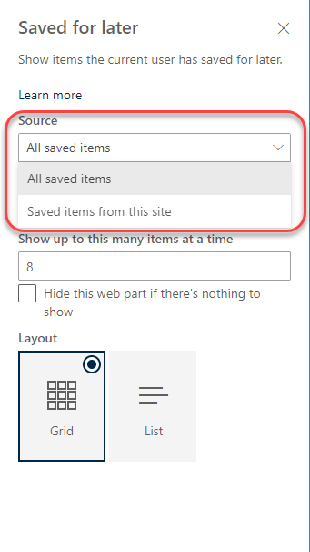 Saved For Later web part for SharePoint Online – One Minute Office Magic