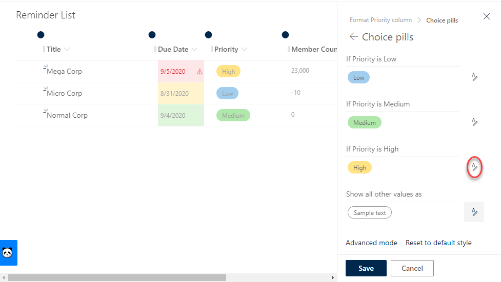 SharePoint Online List View formatting to make things pop… – One Minute ...
