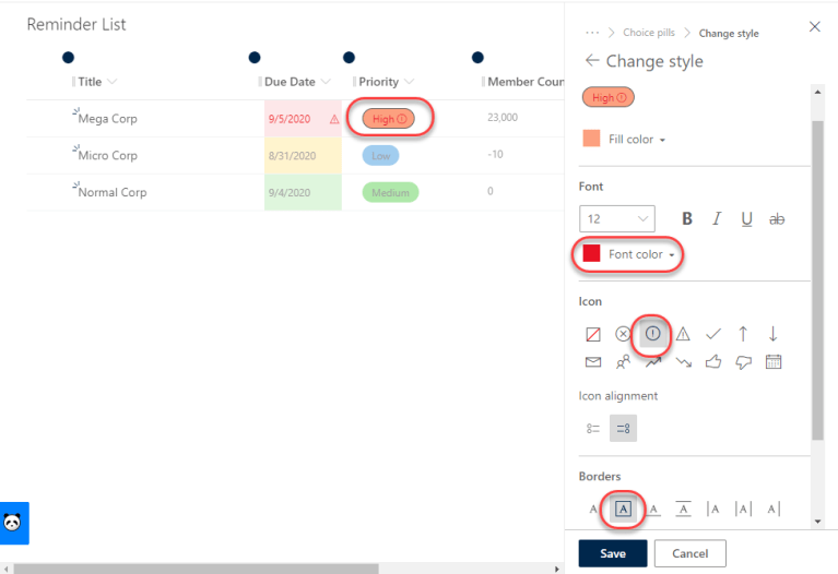 SharePoint Online List View formatting to make things pop… – One Minute ...