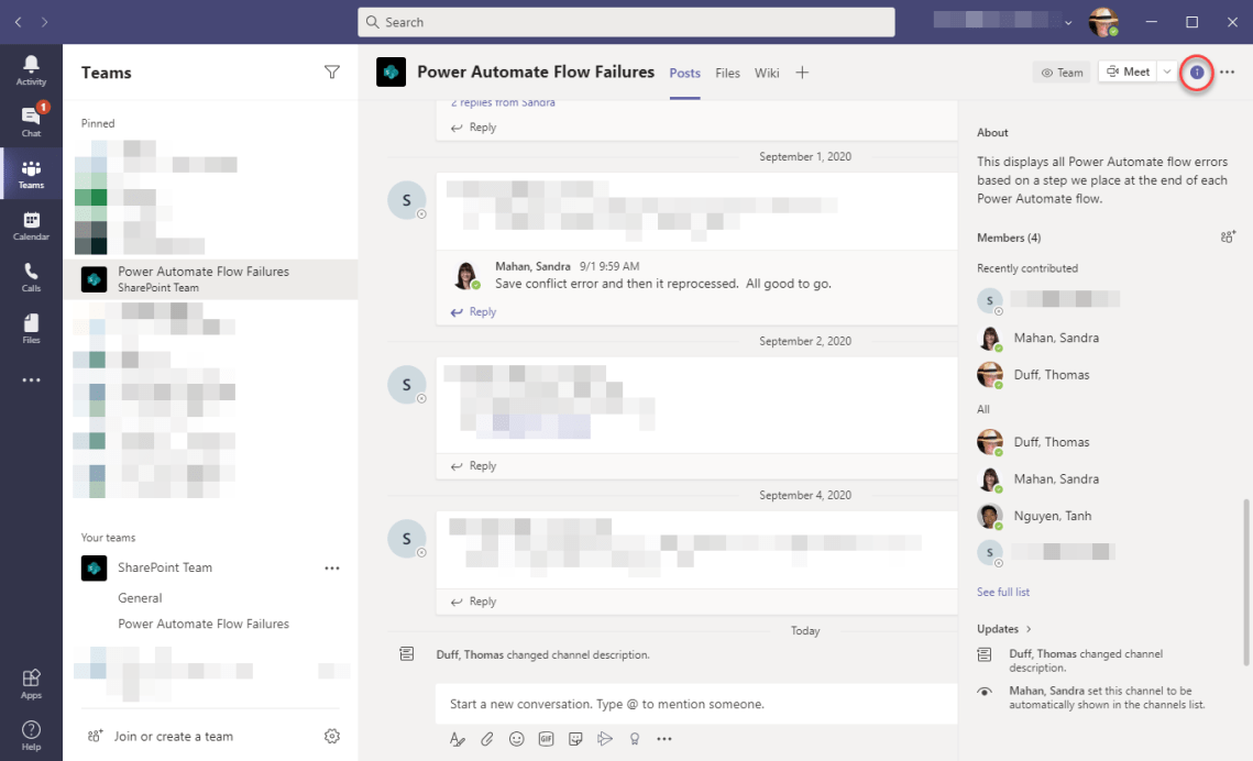 The Channel Information Panel in Microsoft Teams – One Minute Office Magic