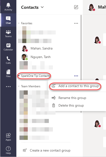 Grouping your contacts in Microsoft Teams – One Minute Office Magic