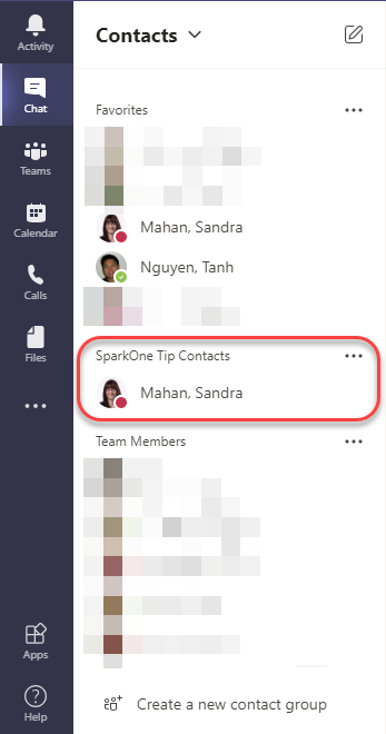 Grouping your contacts in Microsoft Teams – One Minute Office Magic