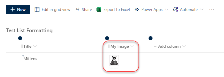 New Image column type in SharePoint Online Lists and Libraries – One ...