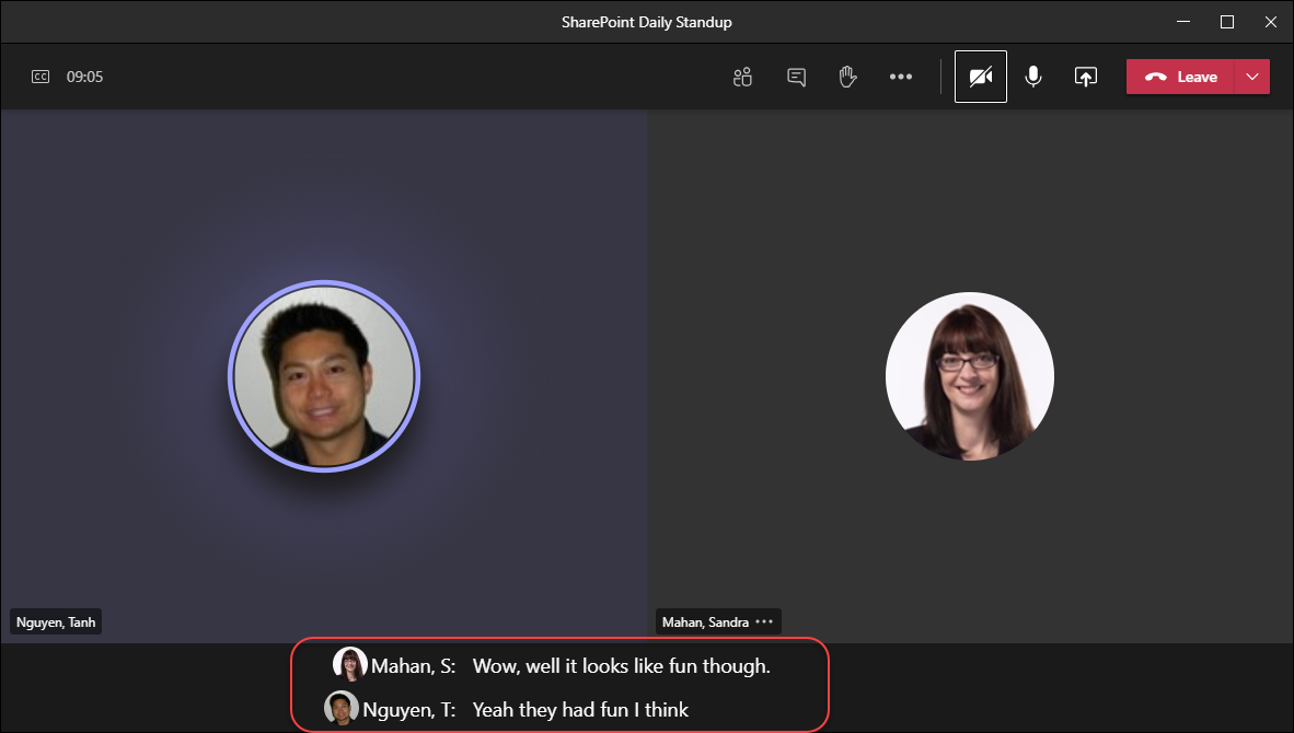 Using Live Captioning in a Microsoft Teams meeting – One Minute Office ...