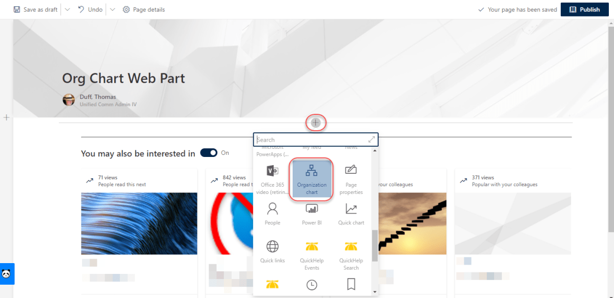The Org Chart Web Part in SharePoint Online – One Minute Office Magic
