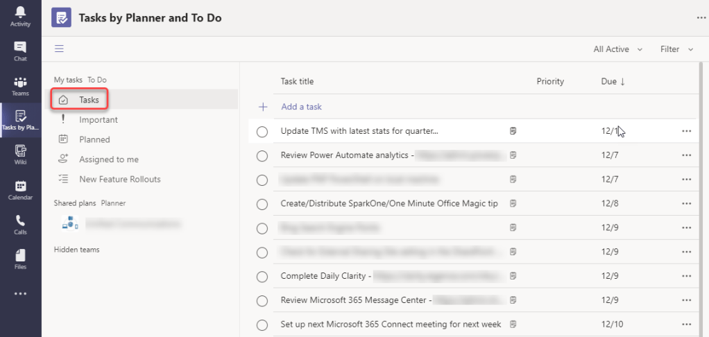 Tasks by Planner and To Do in Microsoft Teams – One Minute Office Magic