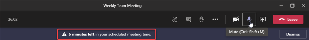 End Of Meeting notifications in Microsoft Teams – One Minute Office Magic