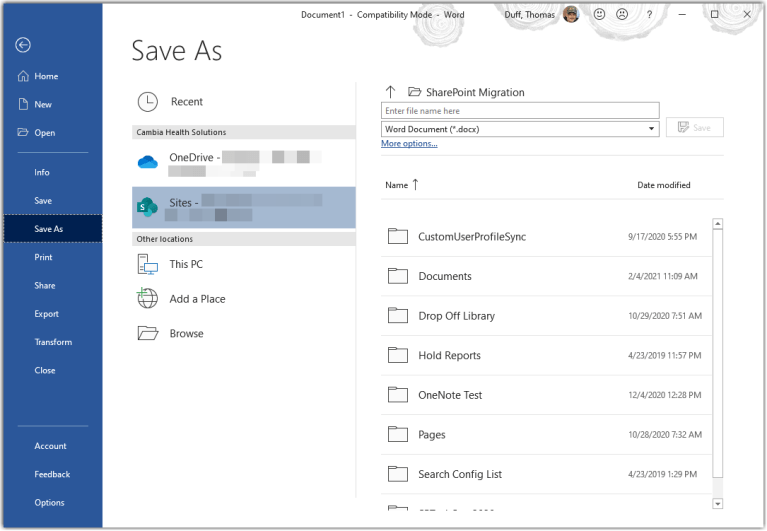Creating and saving files directly in SharePoint Online and OneDrive ...