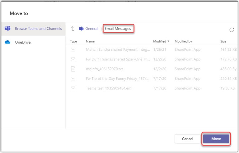 Moving and copying files in OneDrive and Microsoft Teams – One Minute ...