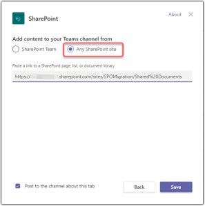 Using the Microsoft Teams SharePoint Tab to add pages, lists, or ...
