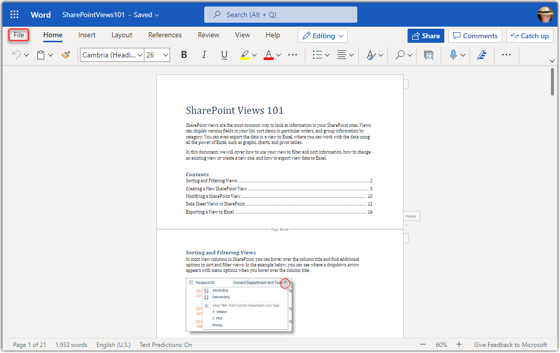Generating a PowerPoint presentation from a Word document – One Minute ...