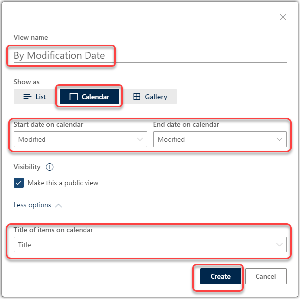 Creating calendar views for your SharePoint Online lists – One Minute ...