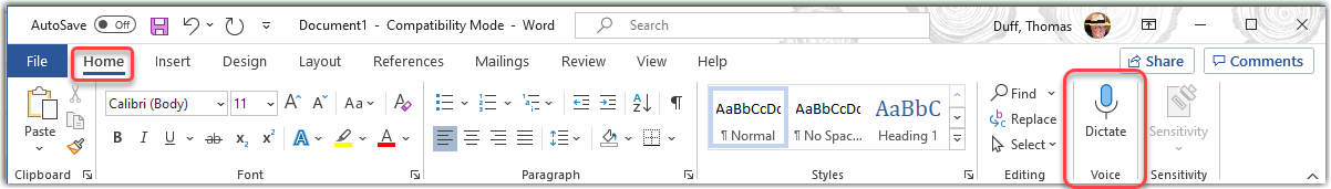 Dictation in Word and Outlook for Windows – One Minute Office Magic