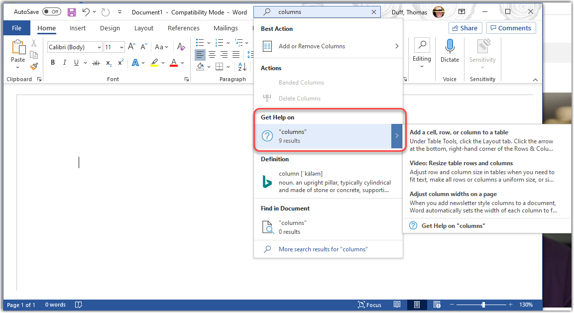 Using the Tell Me feature in Microsoft Office – One Minute Office Magic