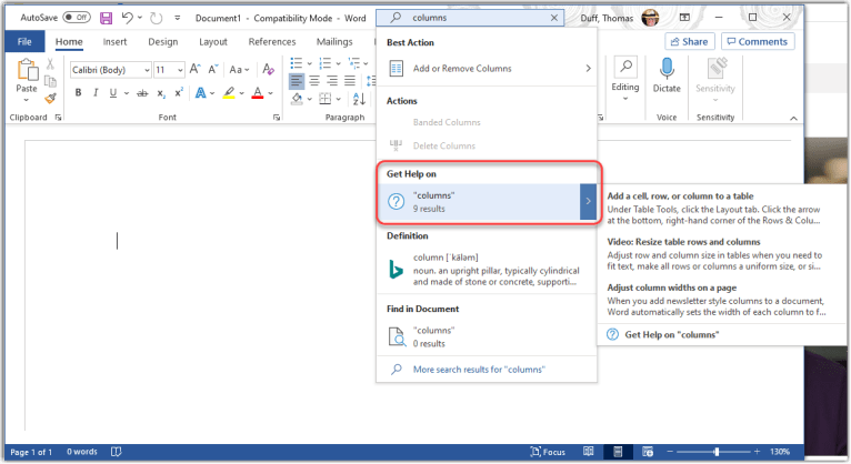 Using the Tell Me feature in Microsoft Office – One Minute Office Magic