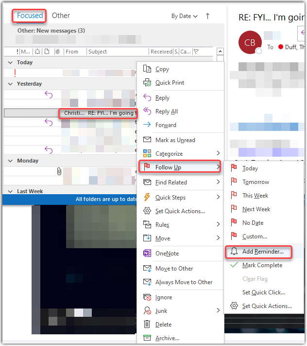 Snoozing emails in your browser-based version of Outlook – One Minute ...