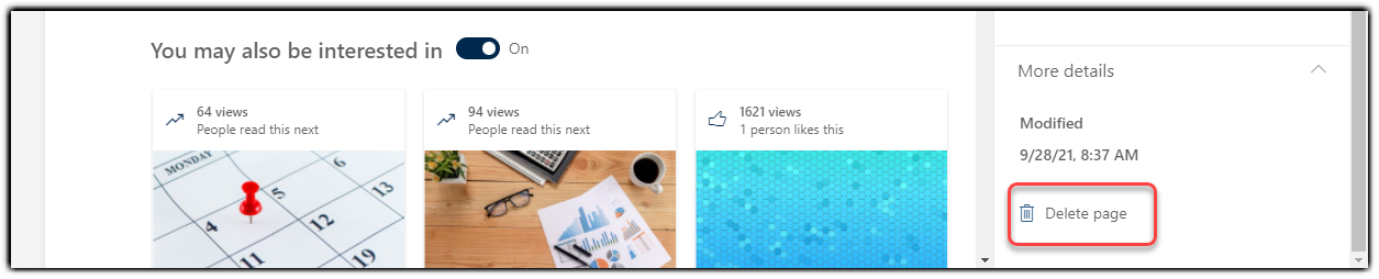 SharePoint Online Page Detail Editing – One Minute Office Magic