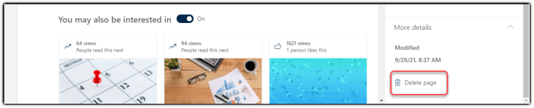 SharePoint Online Page Detail Editing – One Minute Office Magic