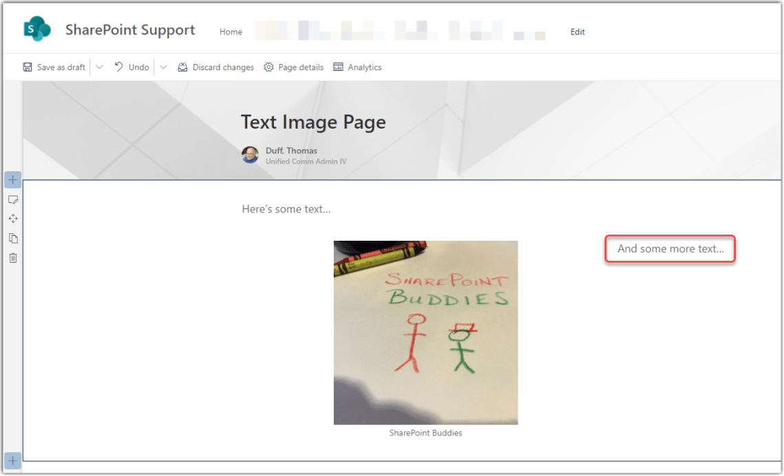 Adding text and images in a SharePoint Online text web part – One ...