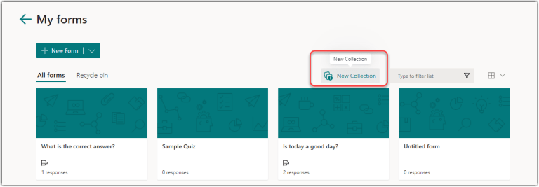 Grouping your Microsoft Forms into Collections – One Minute Office Magic