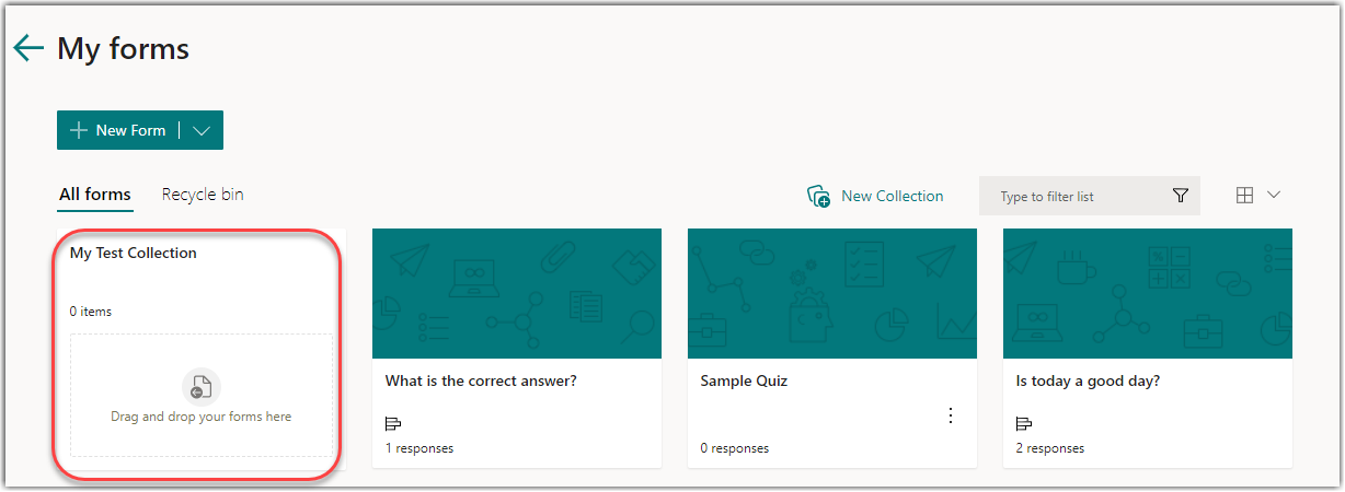 Grouping your Microsoft Forms into Collections – One Minute Office Magic