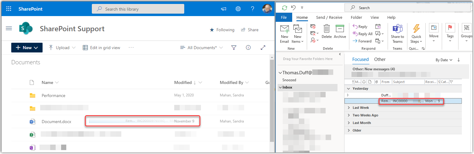 Drag and drop an email into a SharePoint Online document library – One ...