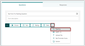 Using the Ranking question type in Microsoft Forms – One Minute Office ...