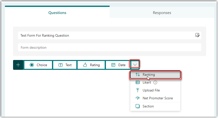 Using the Ranking question type in Microsoft Forms – One Minute Office ...