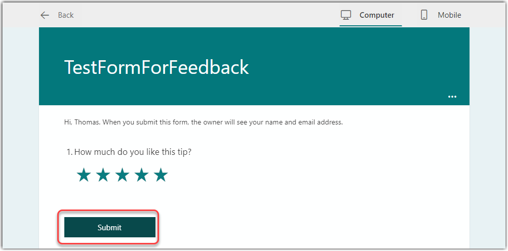 Creating a persistent Microsoft Forms response spreadsheet – One Minute ...