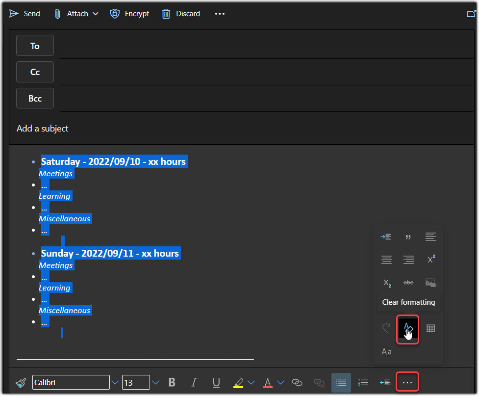 Removing text formatting in Microsoft Outlook, Word, and PowerPoint ...