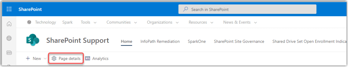 Using Page details for version history in SharePoint Online pages – One ...