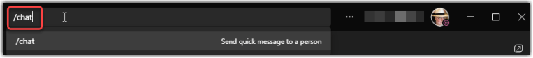 Sending a Microsoft Team chat message from the search bar – One Minute ...