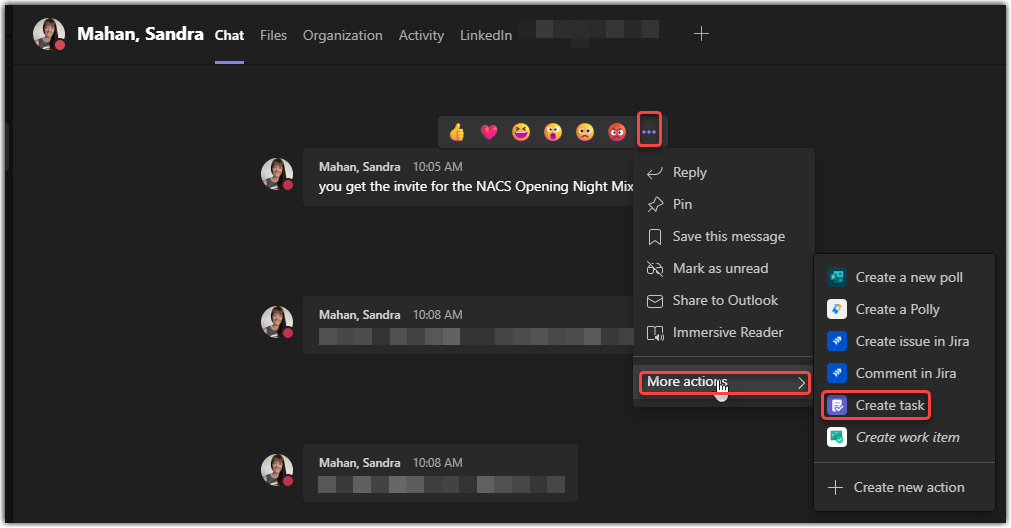 Creating Tasks from a Microsoft Teams chat entry – One Minute Office Magic