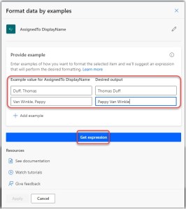 Format Data By Examples in Power Automate – One Minute Office Magic