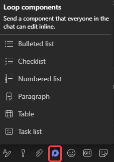 Using Microsoft Loop components in a Microsoft Teams chat – One Minute ...