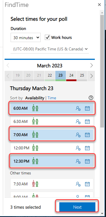 Find meeting times with Scheduling Polls in Outlook – One Minute Office ...