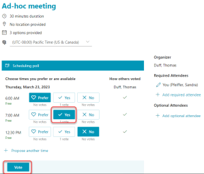Find meeting times with Scheduling Polls in Outlook – One Minute Office ...