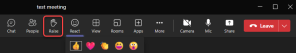 Dedicated Raise Hand button in Microsoft Teams meetings – One Minute ...
