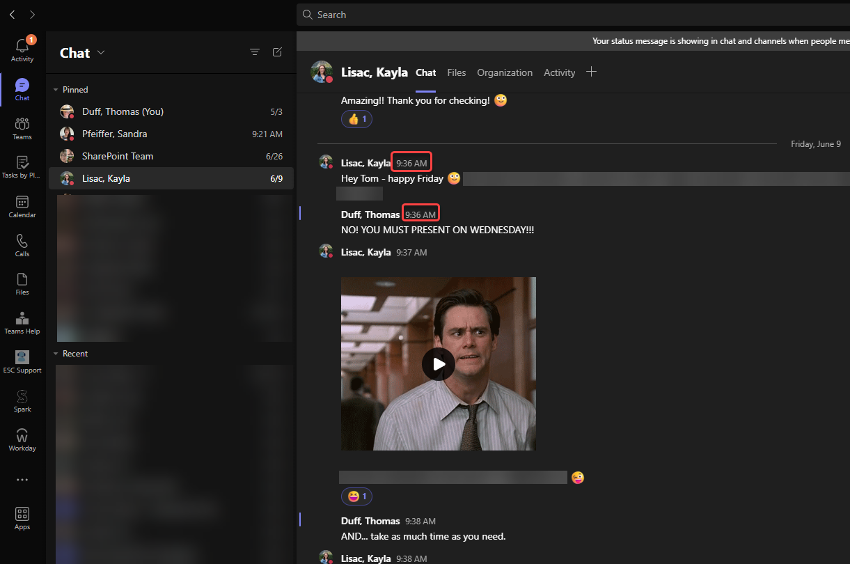 Microsoft Teams Compact Chat settings have been improved! – One Minute ...