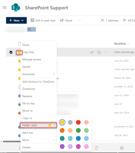 Colored Folders in SharePoint Online and OneDrive – One Minute Office Magic