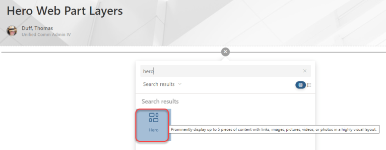 Using Layers in the Hero web part in SharePoint pages – One Minute ...