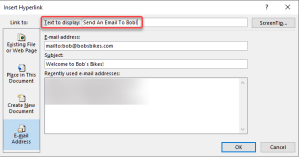Automatically formatting a mailto link in an Outlook email – One Minute ...