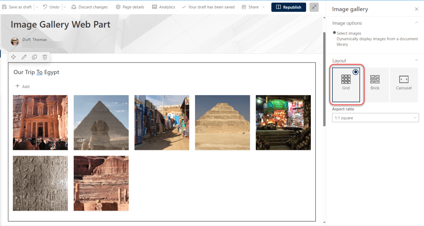 Using the Image Gallery web part on a SharePoint page – One Minute ...