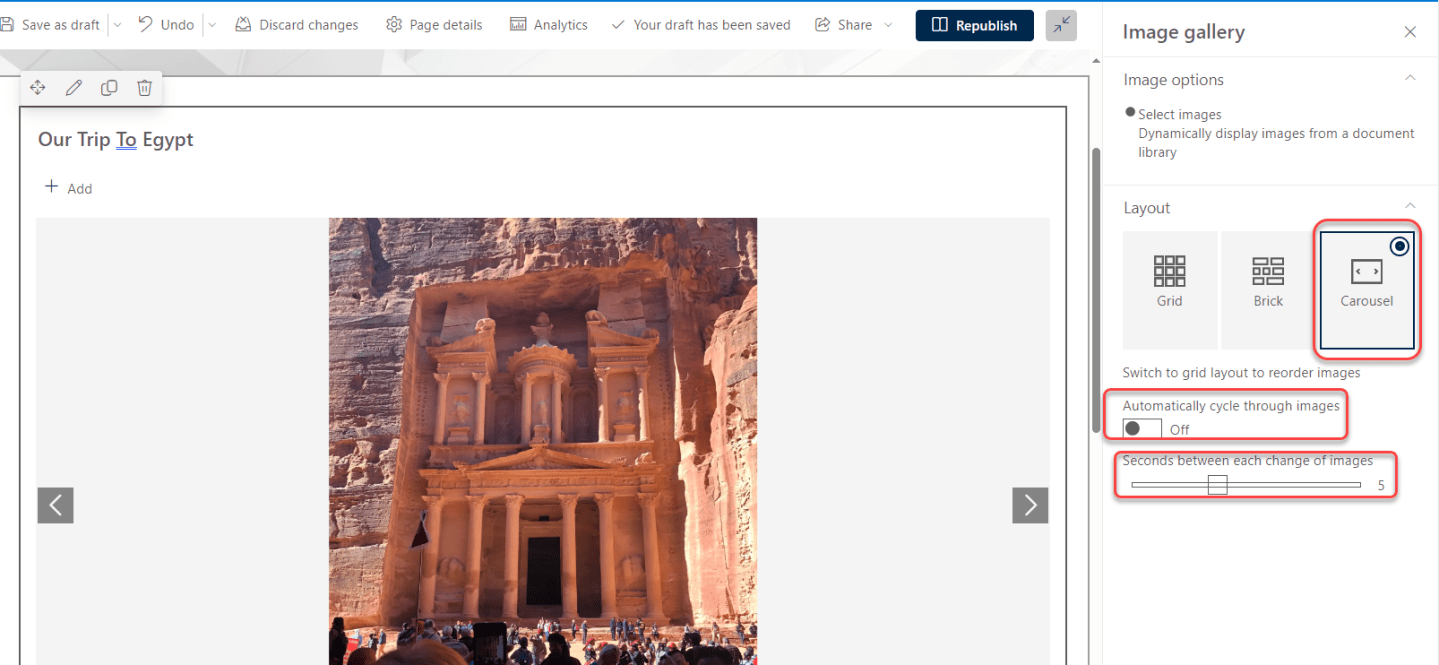 Using the Image Gallery web part on a SharePoint page – One Minute ...