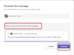 Forwarding chat messages in new Microsoft Teams – One Minute Office Magic
